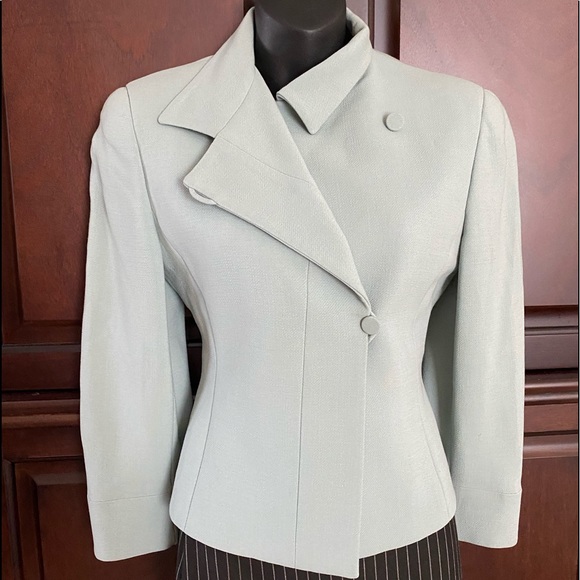 Emporio Armani | Jackets & Coats | Vintage Emporio Armani Mint Green Blazer Size 40 | Poshmark